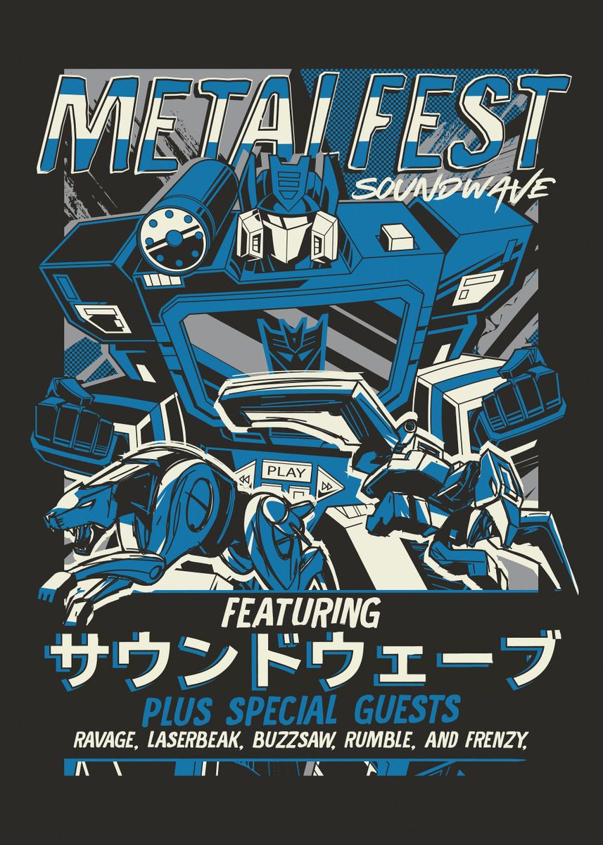 'Metalfest Soundwave' Poster, picture, metal print, paint by ...