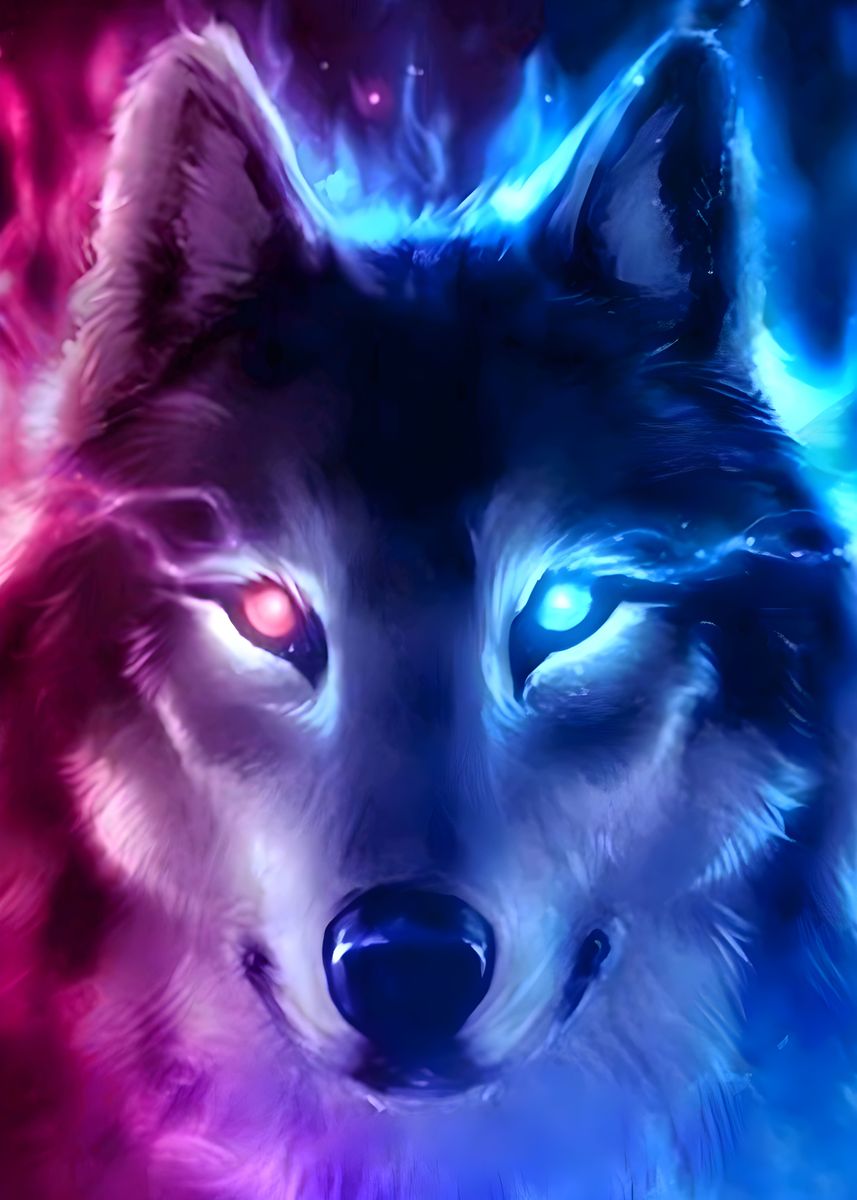 'Light Effect Wolfe' Poster, picture, metal print, paint by Sela ...