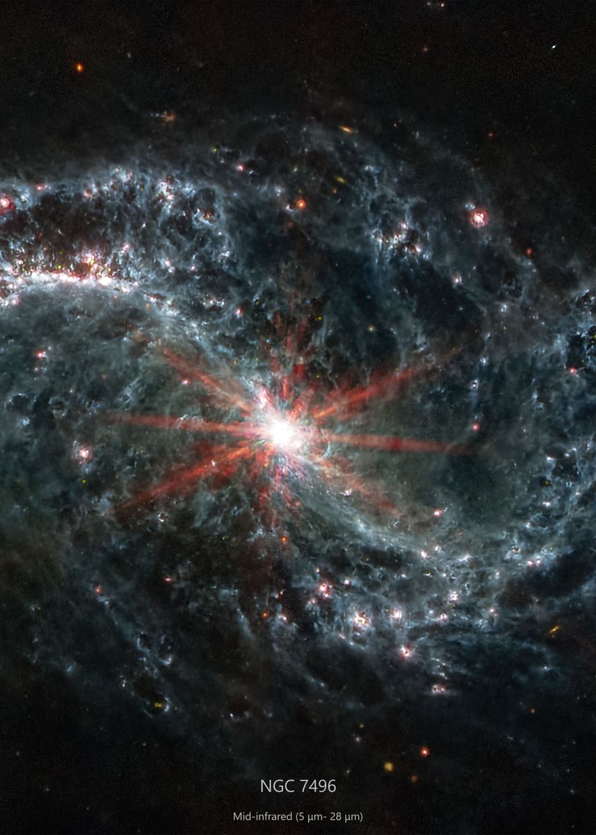 'NGC 7496' Poster, picture, metal print, paint by Galaxy Images | Displate