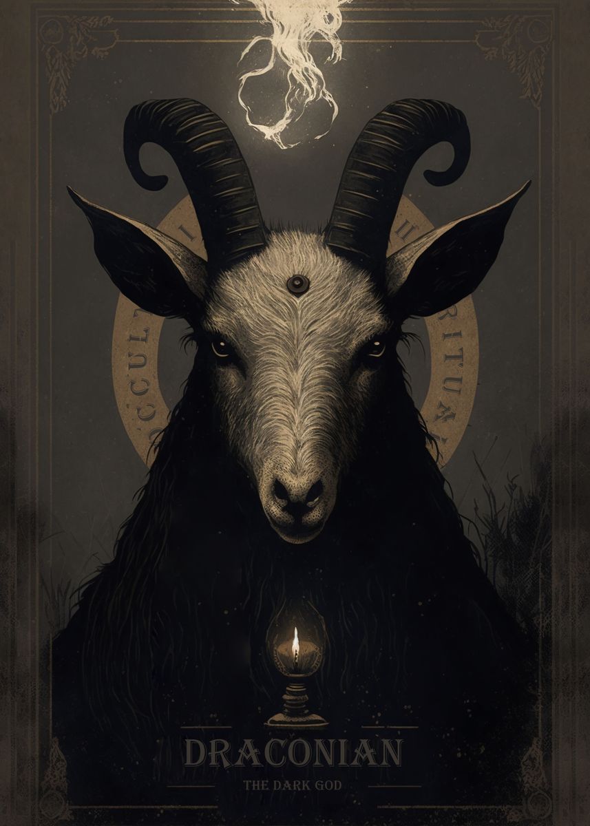 'Occult Baphomet' Poster, picture, metal print, paint by EnyrPosters ...