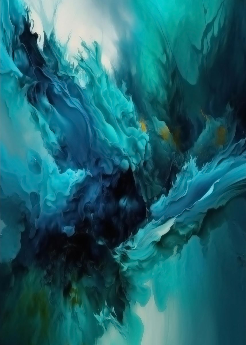 'Chromatic Tide' Poster by Powerful Words | Displate