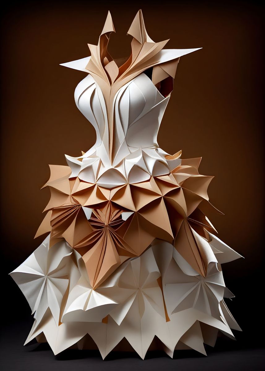 'Dress' Poster, picture, metal print, paint by DigitalOrigamiArtist ...