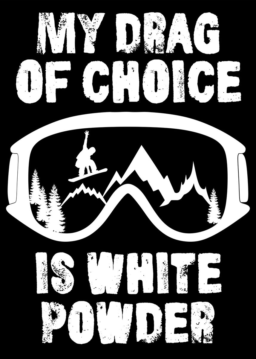 'White Powder Drag' Poster, picture, metal print, paint by Minarte ...