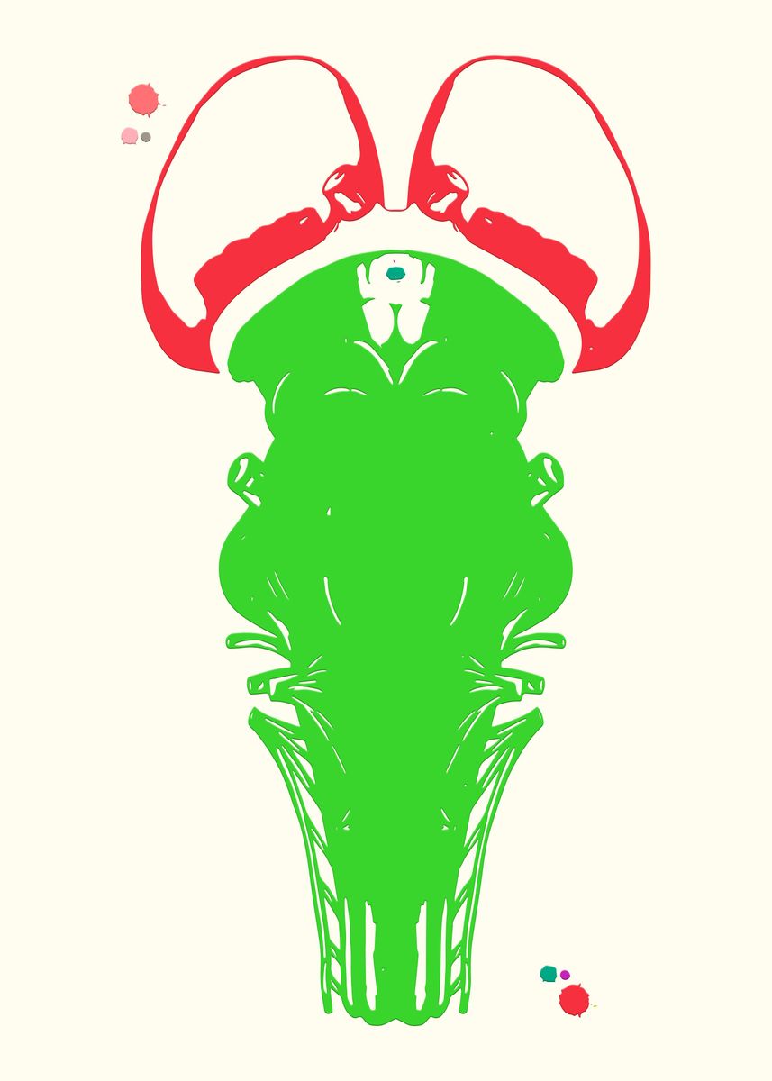 'Brain stem' Poster, picture, metal print, paint by Dutton Jerrell ...