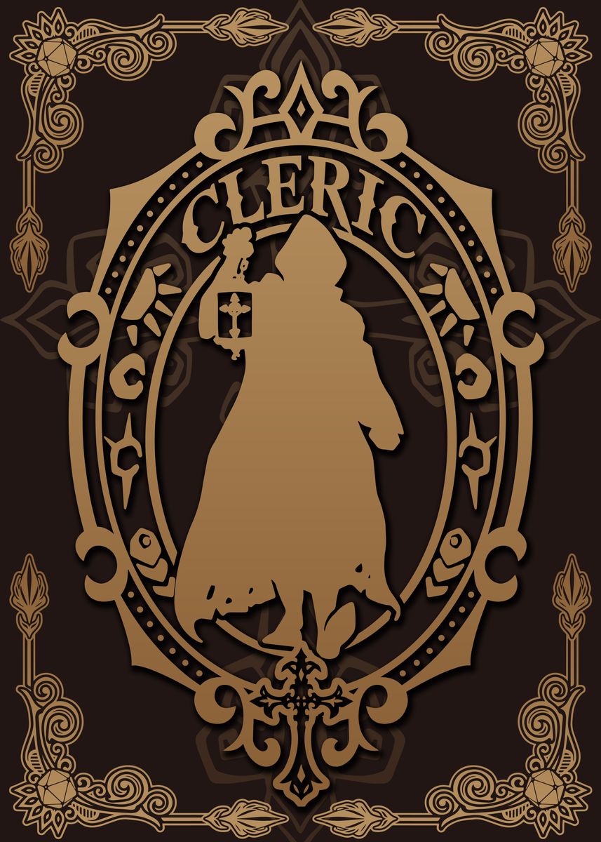 'Cleric' Poster, picture, metal print, paint by LouteCrea | Displate