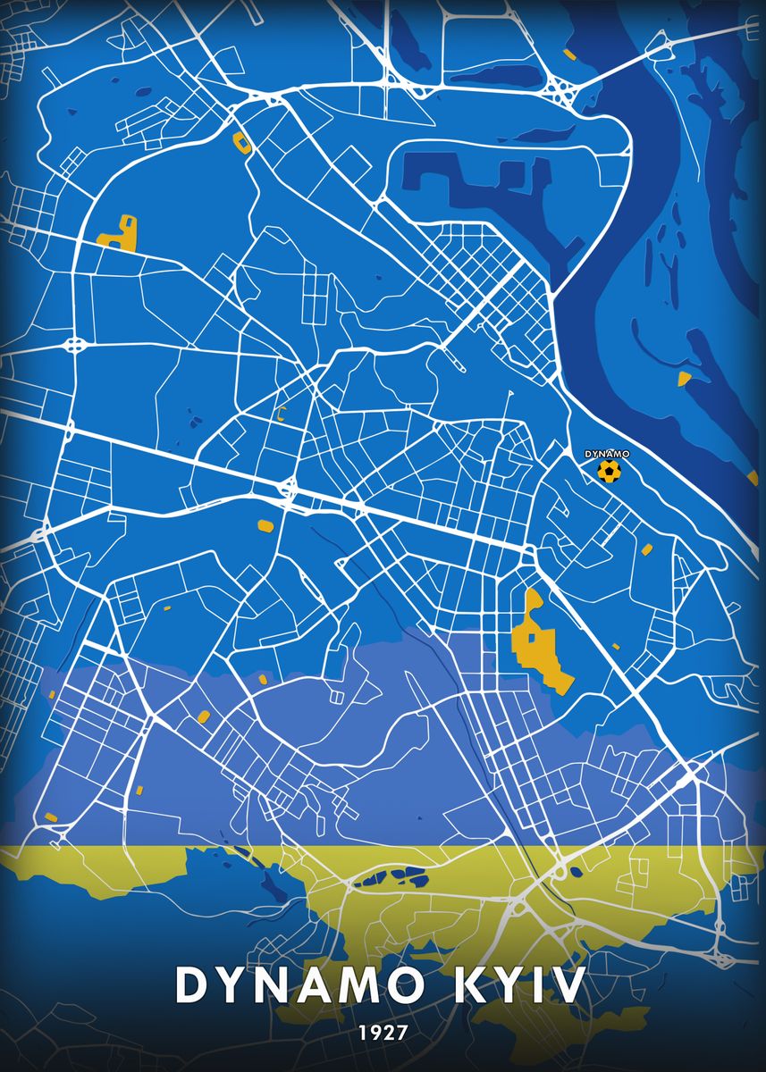 'Dynamo Kyiv Dynamo Stadium' Poster by Farwell Florentino | Displate
