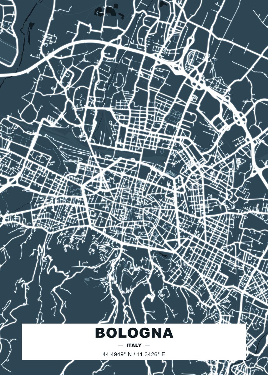 'Bologna' Poster, picture, metal print, paint by Bo Kev | Displate