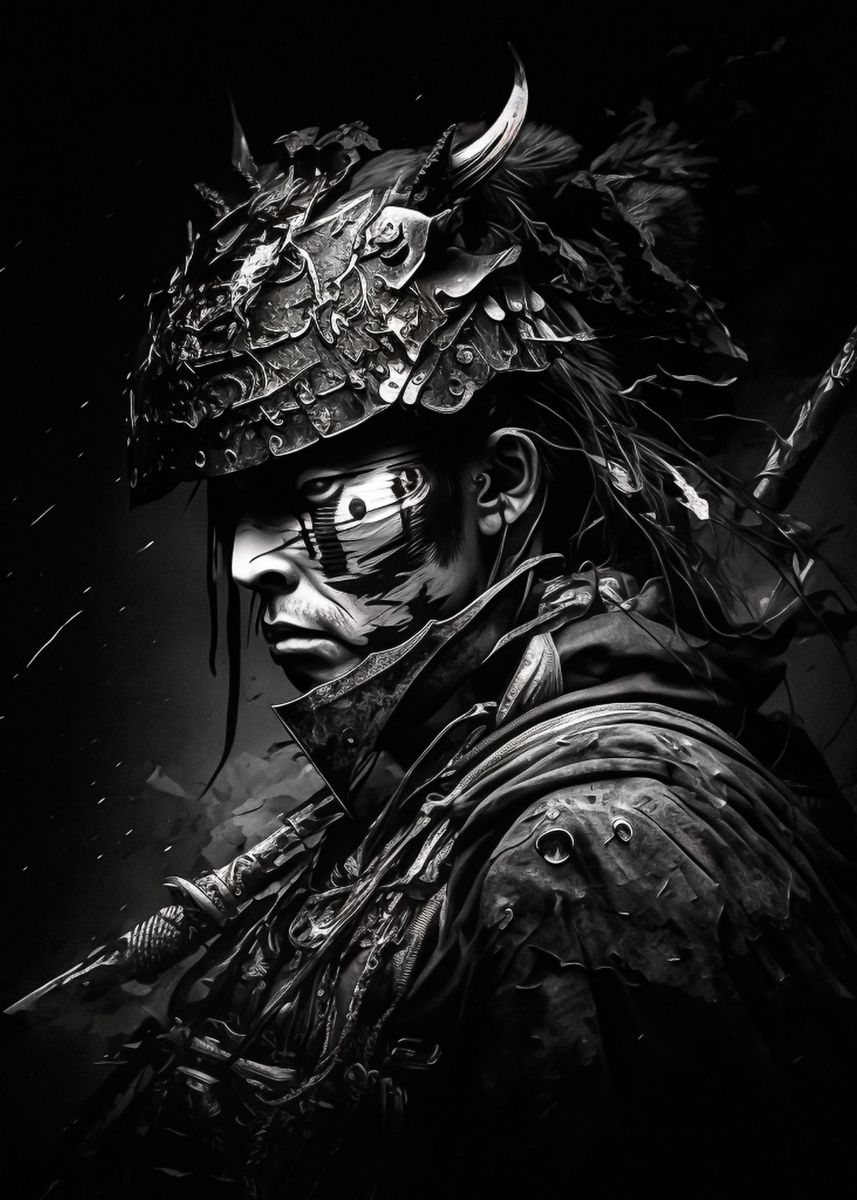 'Japanese Warrior' Poster, picture, metal print, paint by MacMuro ...