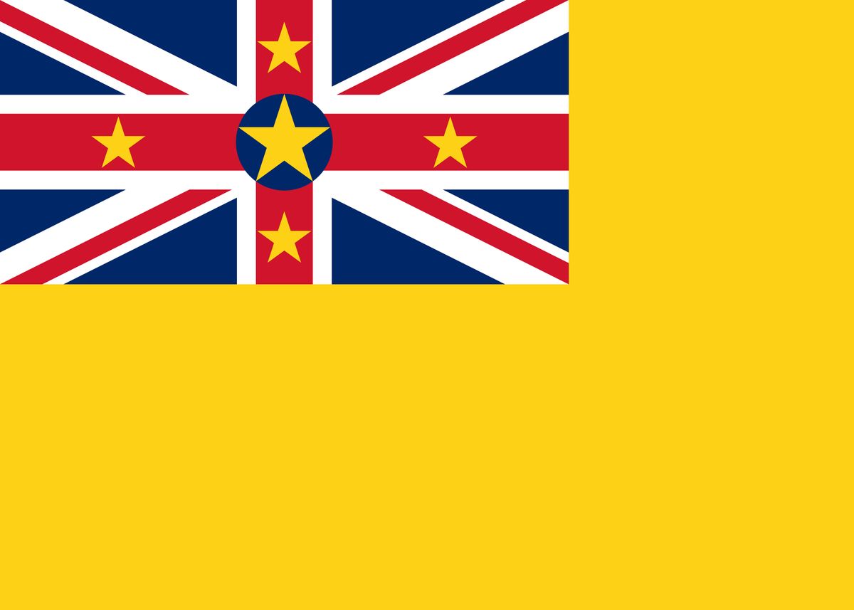 'Niuean Flag of Niue' Poster by Bruce Stanfield | Displate