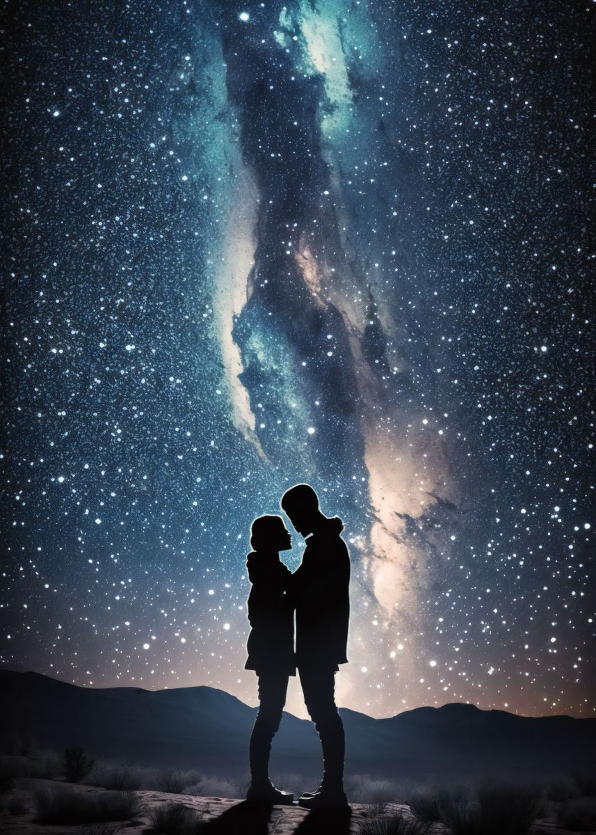 'Cosmic Connection' Poster, picture, metal print, paint by Powerful ...