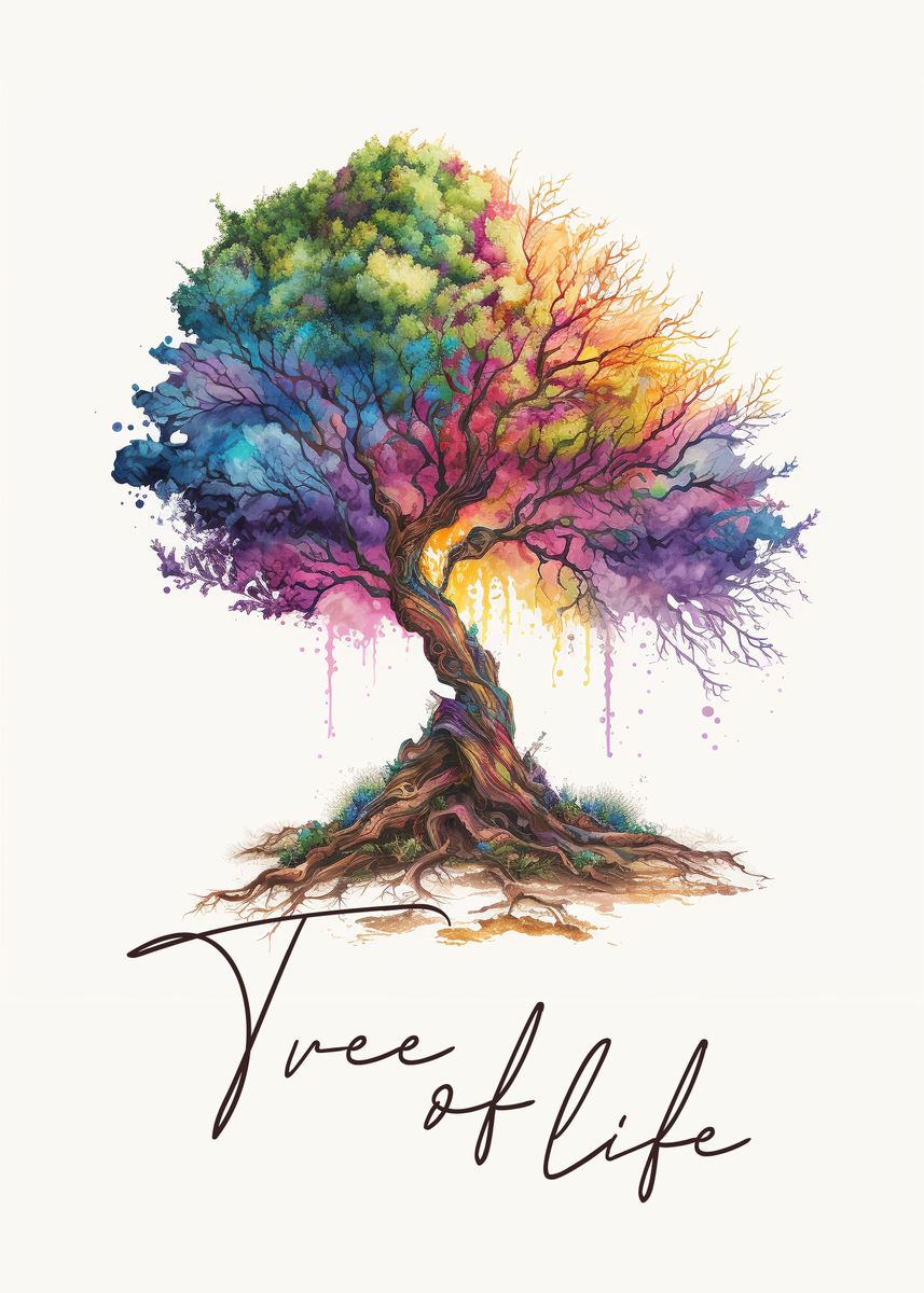 'Overgrown tree of life' Poster, picture, metal print, paint by Stefan ...