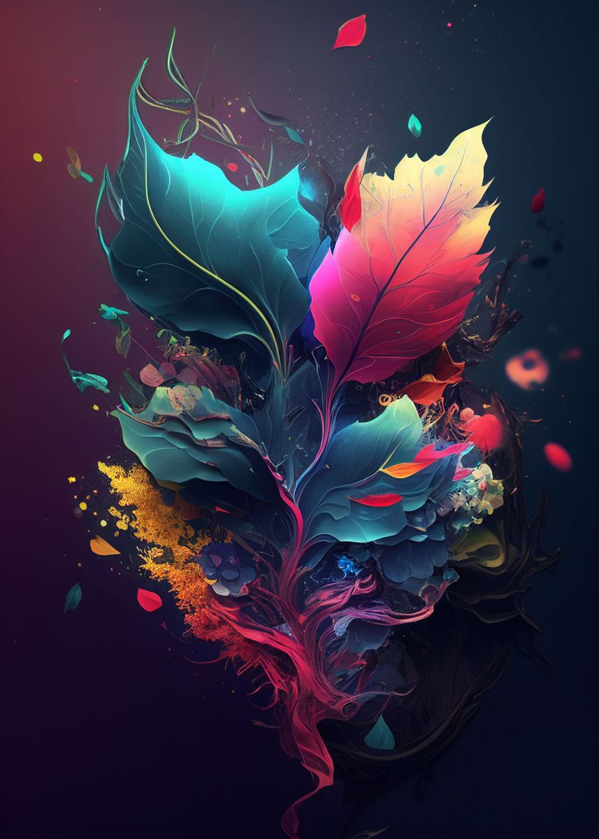 'Color of nature' Poster, picture, metal print, paint by Digital Arts ...