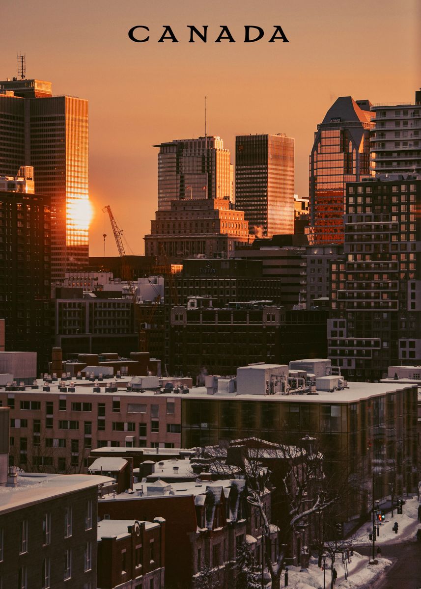 'Canada ' Poster, picture, metal print, paint by Big City | Displate