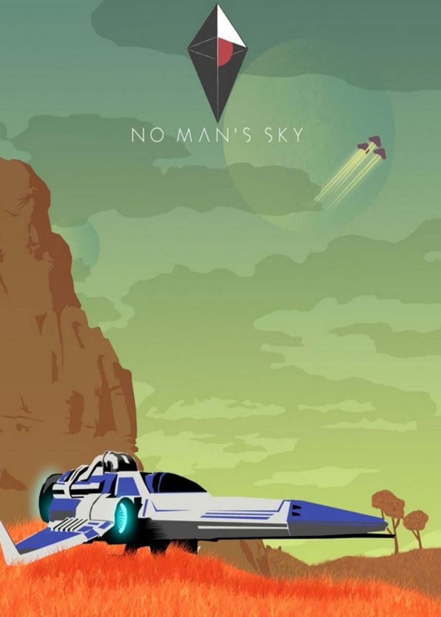 'no Mans sky' Poster, picture, metal print, paint by jack li | Displate