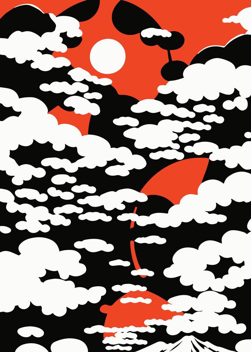 'Japanese Aesthetic Poster' Poster, picture, metal print, paint by BluePinkPanther | Displate