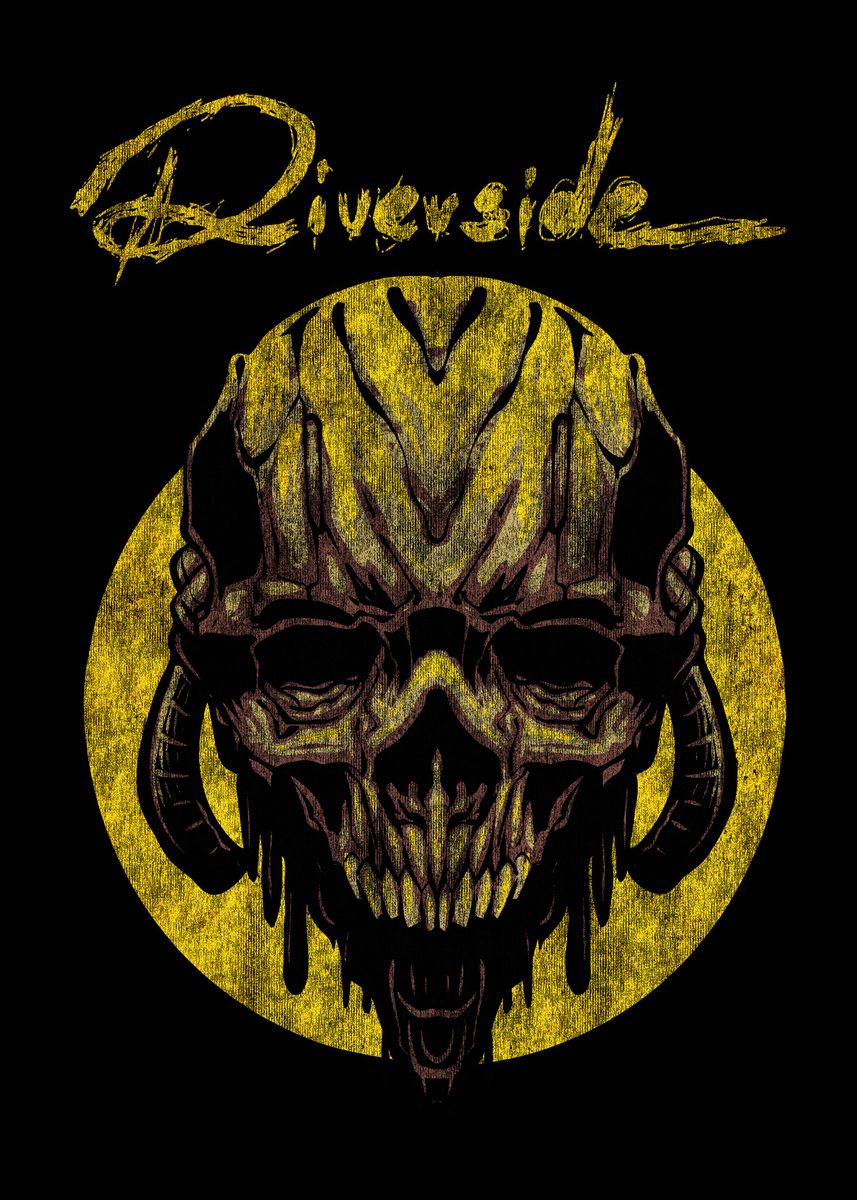 'Riverside metalcore' Poster, picture, metal print, paint by ...