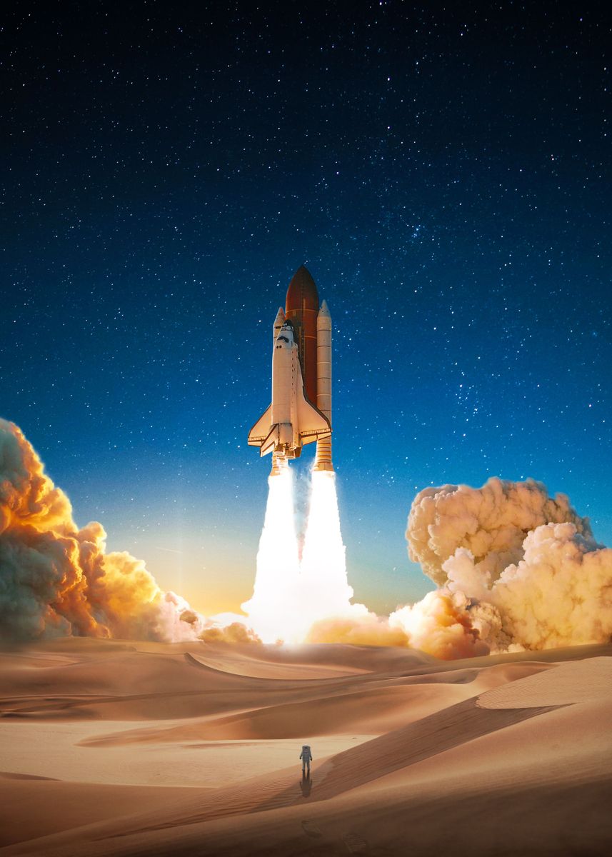 'Lift Off' Poster, picture, metal print, paint by Iamtripsy | Displate