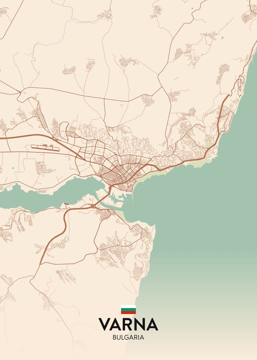 'Varna BG' Poster, picture, metal print, paint by IMR Designs | Displate