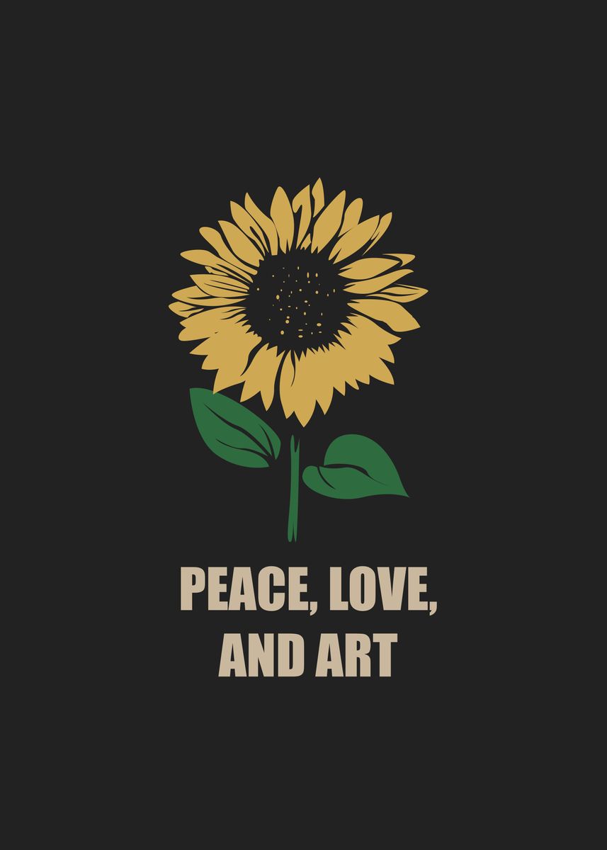 'peace love' Poster, picture, metal print, paint by Ratna Mutia Dewi ...