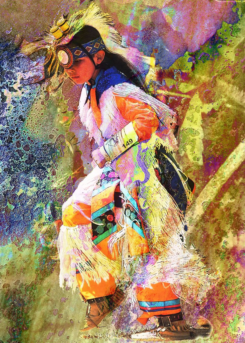 'Dancing Brave' Poster, picture, metal print, paint by Robert Ball ...