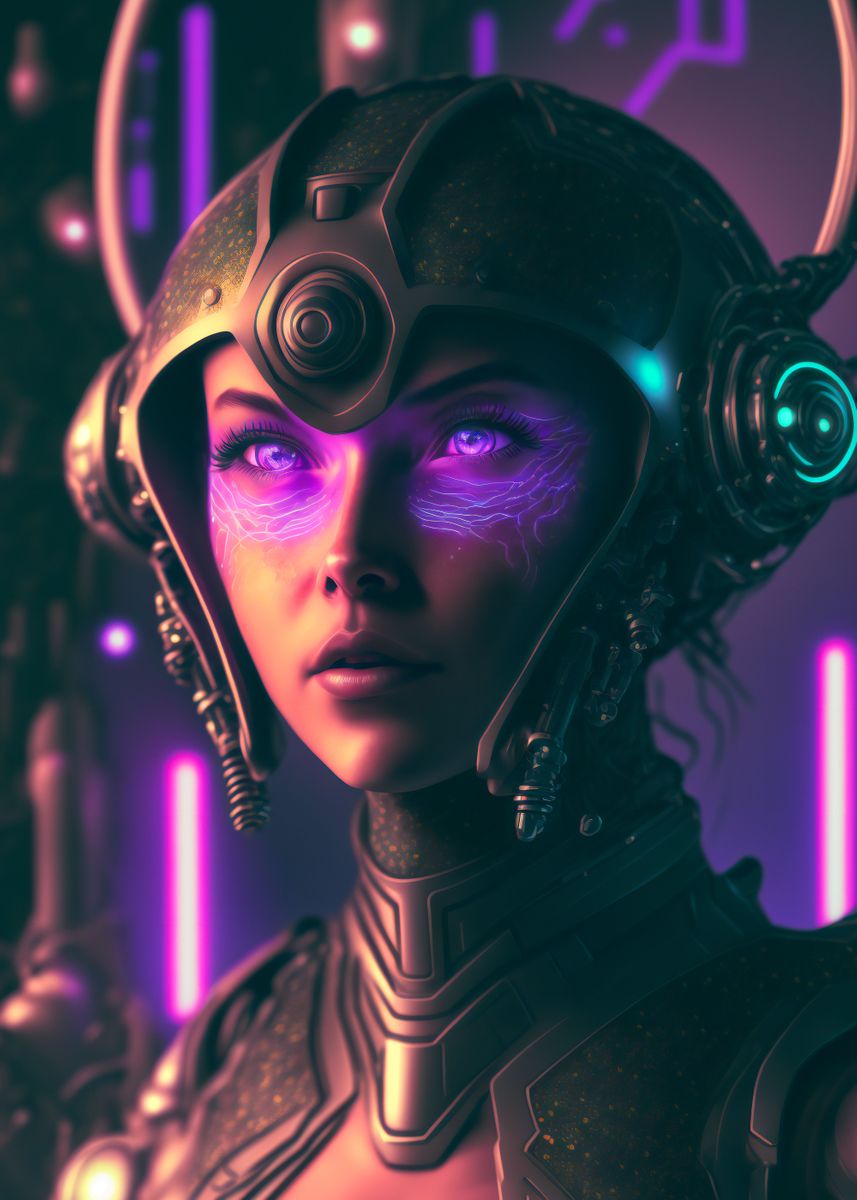 'Periwinkle' Poster, picture, metal print, paint by Sparkls | Displate