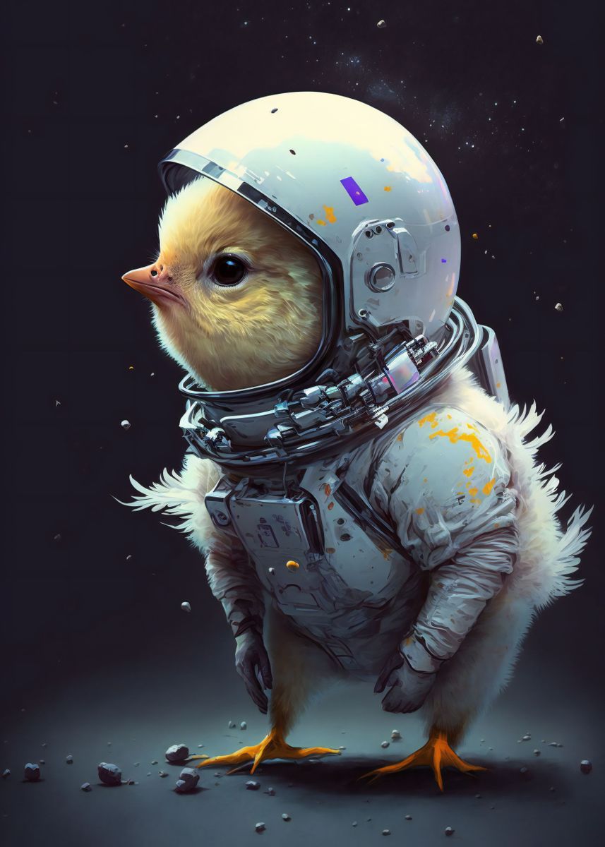'Space Chick' Poster by Symba | Displate