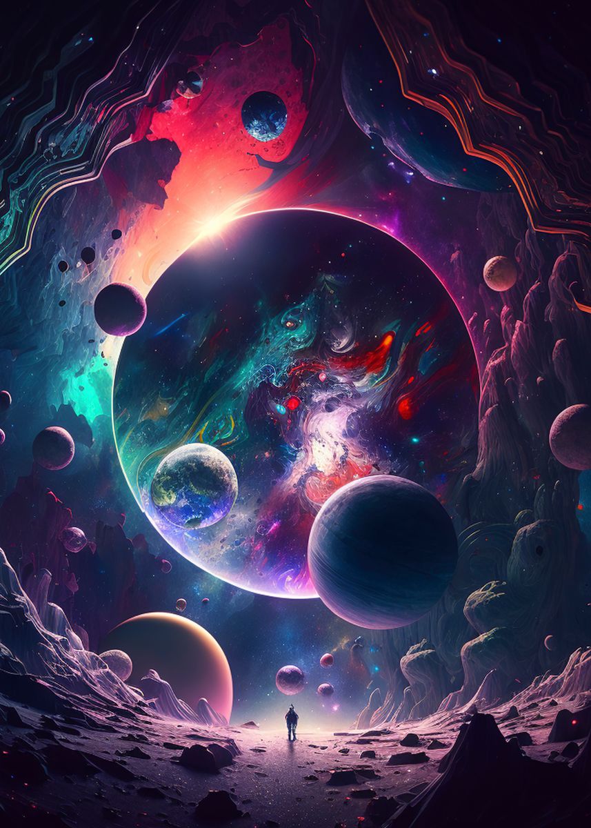 'The dark void of space' Poster, picture, metal print, paint by neo ...