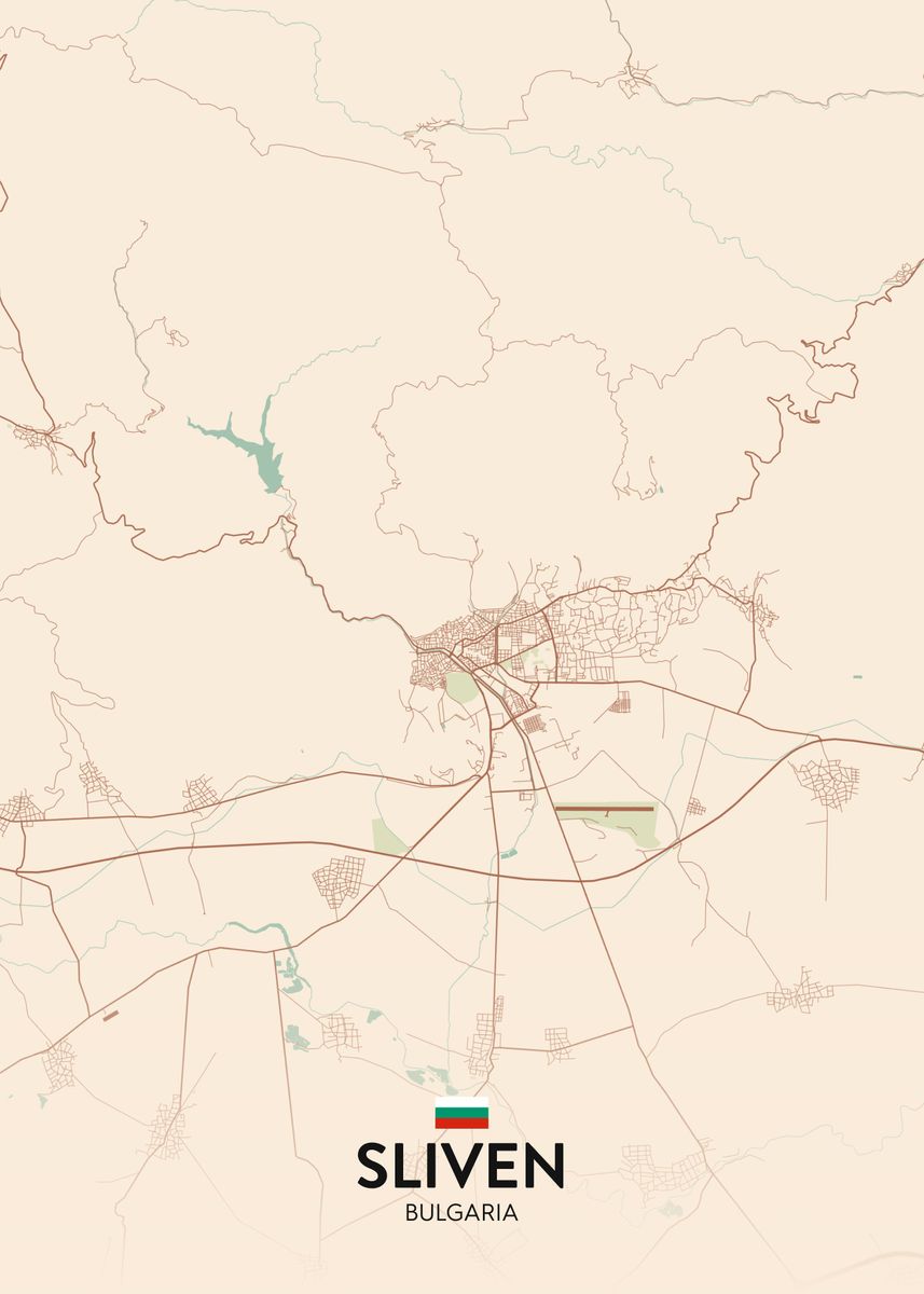 'Sliven BG' Poster, picture, metal print, paint by IMR Designs | Displate