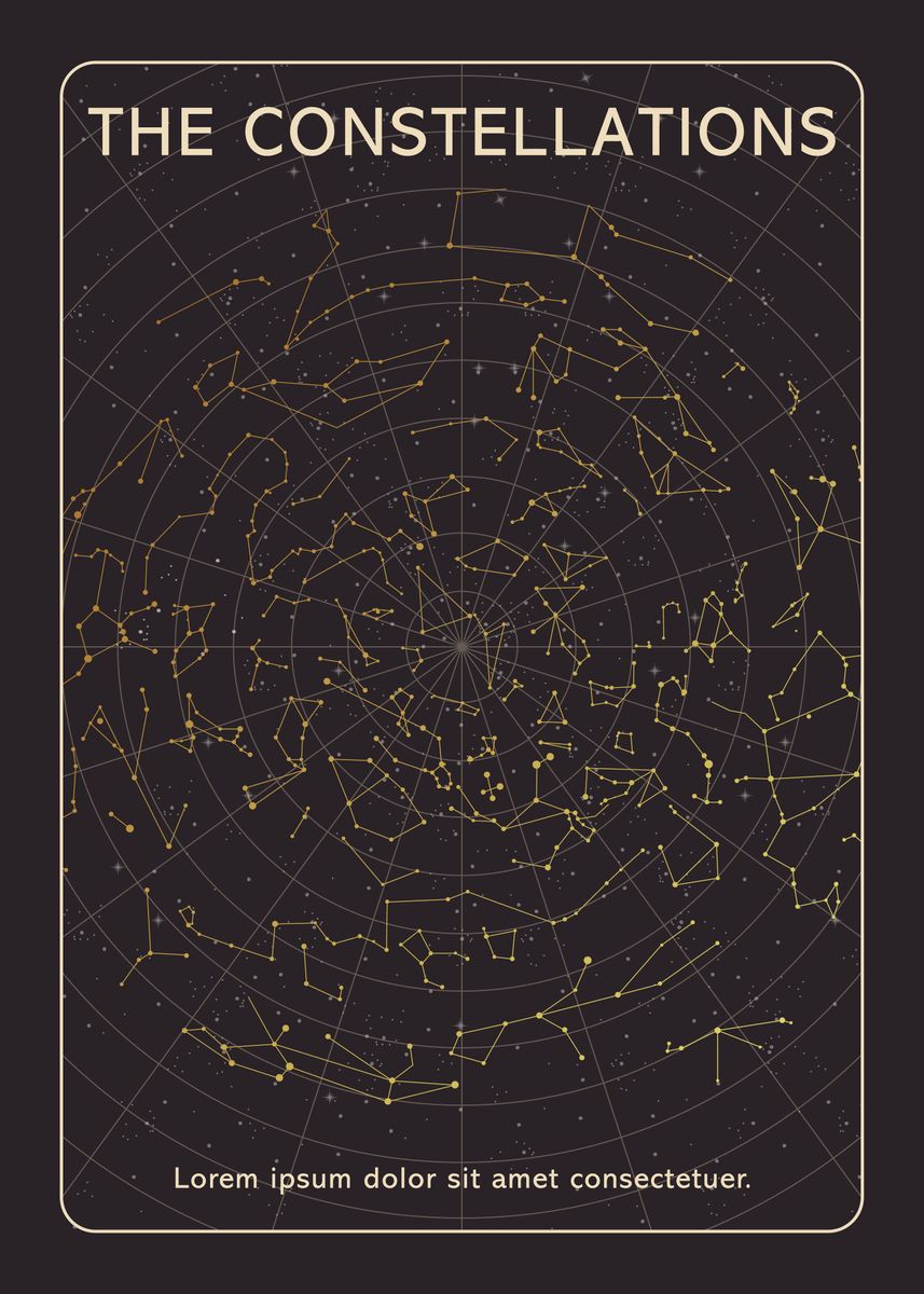 'The Constellations' Poster, picture, metal print, paint by ...