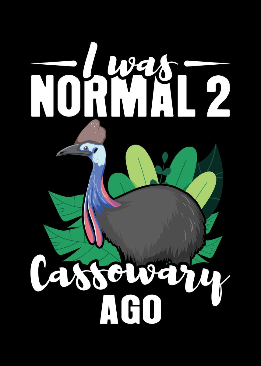 'Cassowary' Poster, picture, metal print, paint by Sebastian Wünsche ...