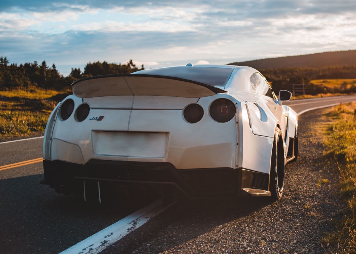 'White Nissan GTR Alpha' Poster by LCW17 | Displate