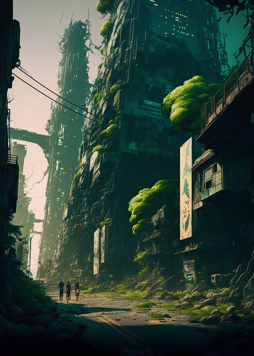 'After Dystopia' Poster, picture, metal print, paint by Iamsentient ...