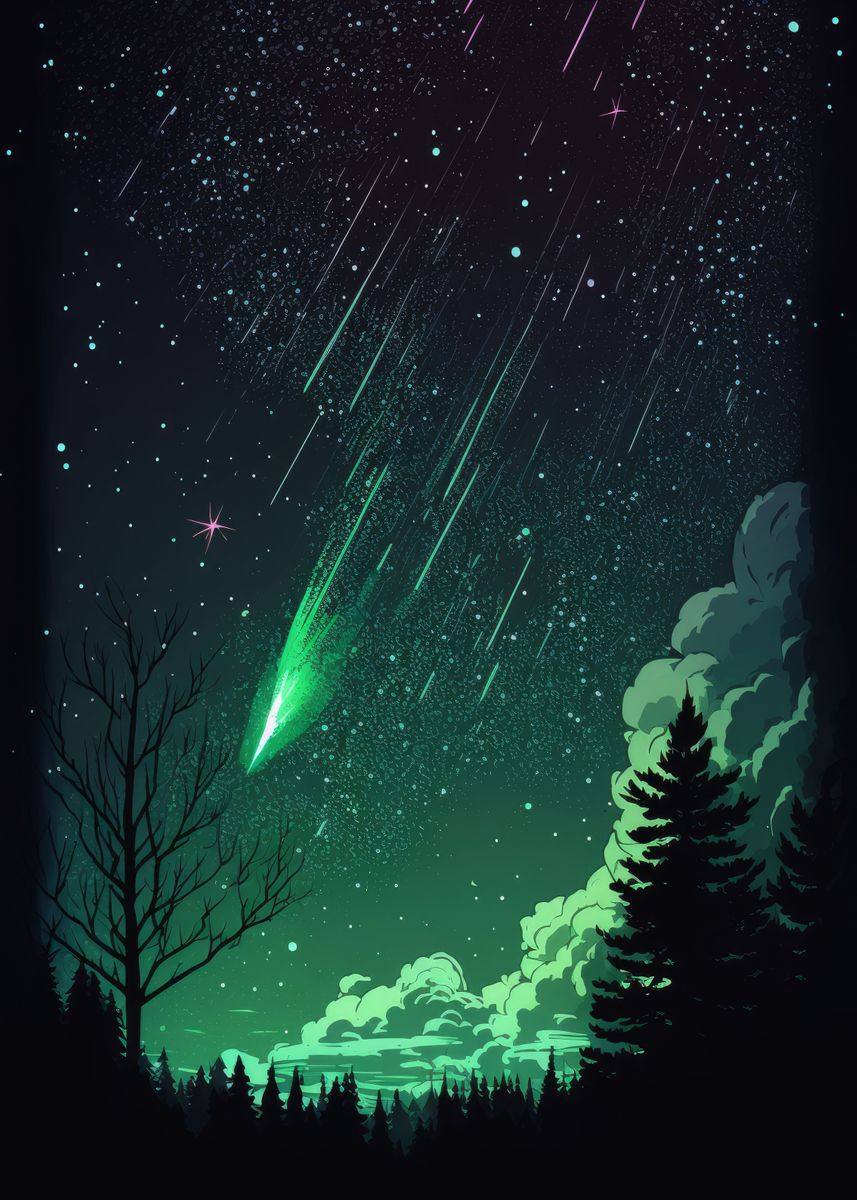 'Cosmic Symphony' Poster, picture, metal print, paint by BnWDesigner ...