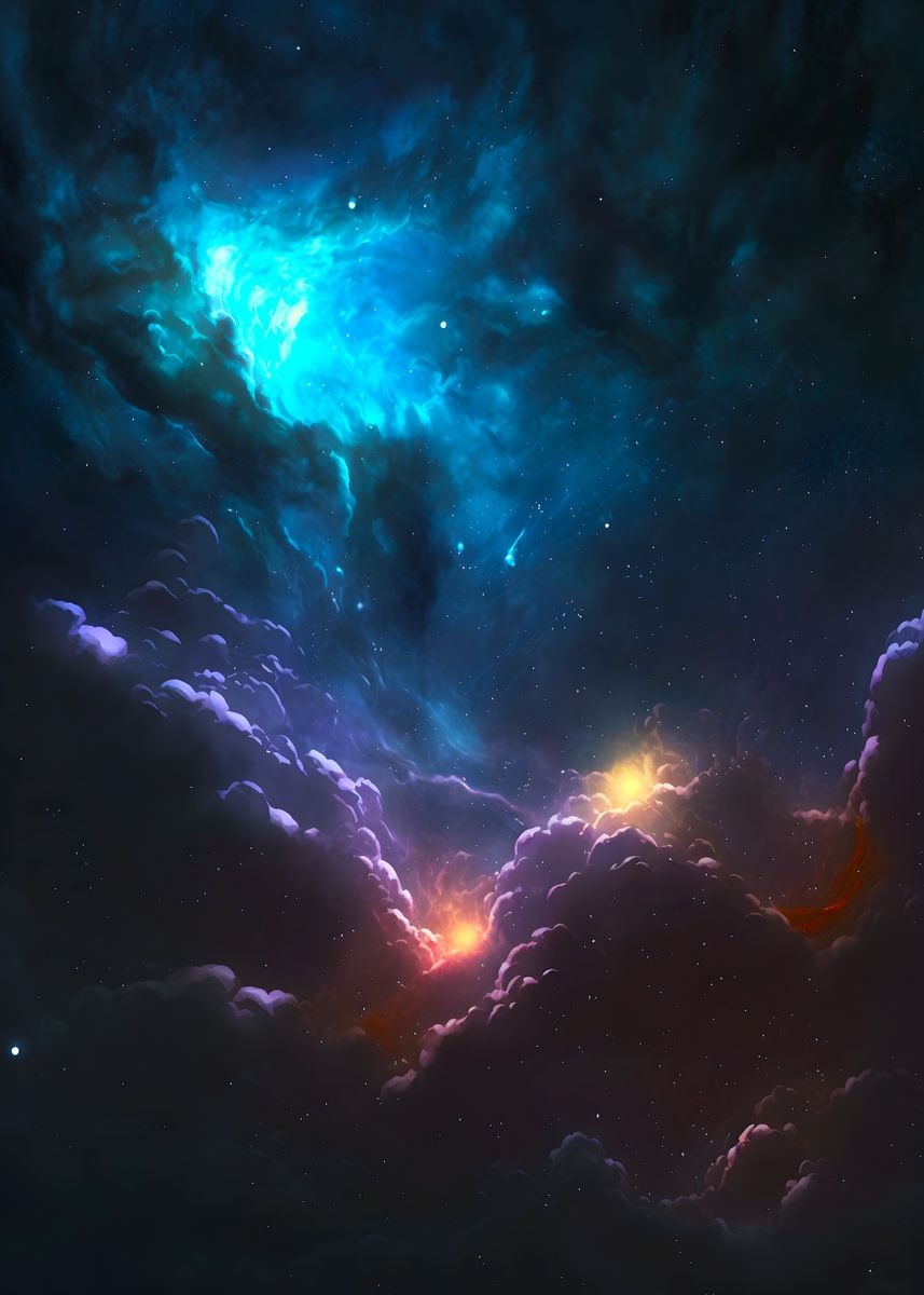 'Cosmic Overture' Poster, picture, metal print, paint by Hatless Luffy ...