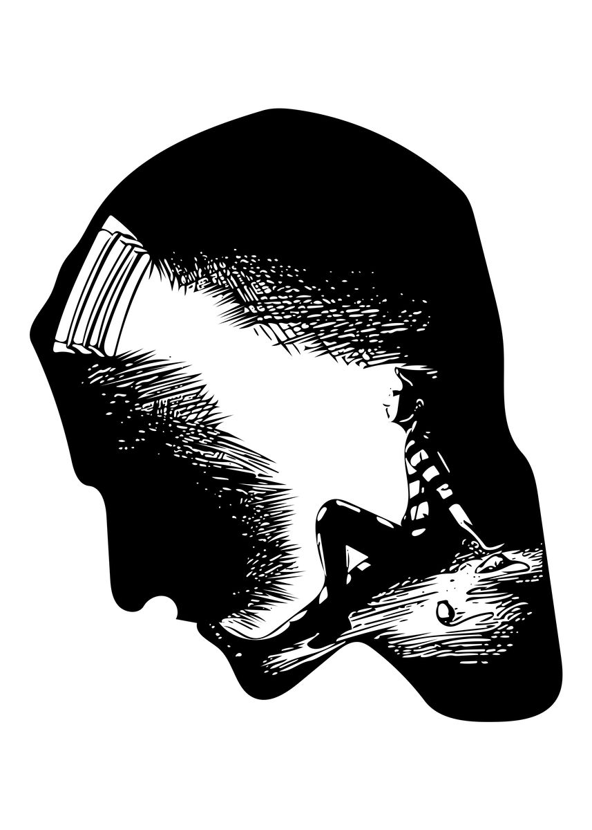 'Prison Mind Line Art' Poster, picture, metal print, paint by Chris ...