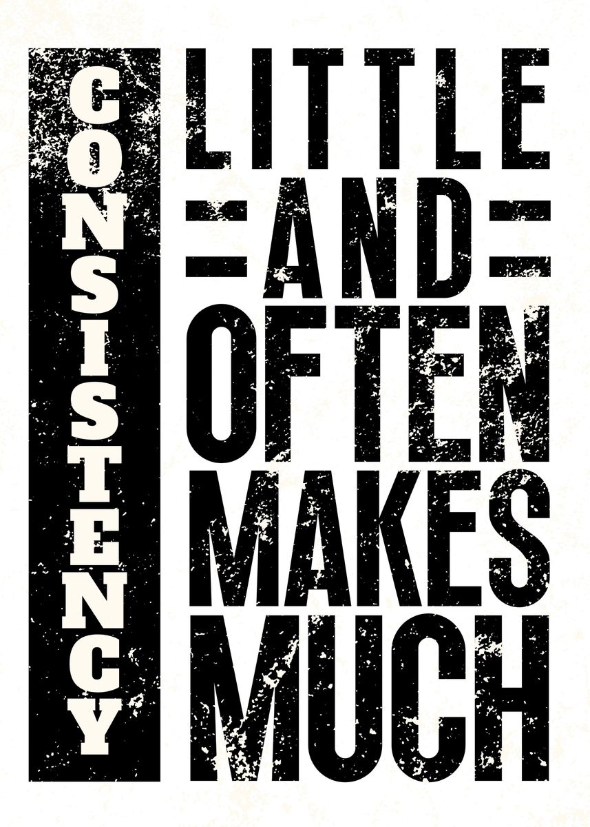 'Consistency' Poster, picture, metal print, paint by Nae | Displate