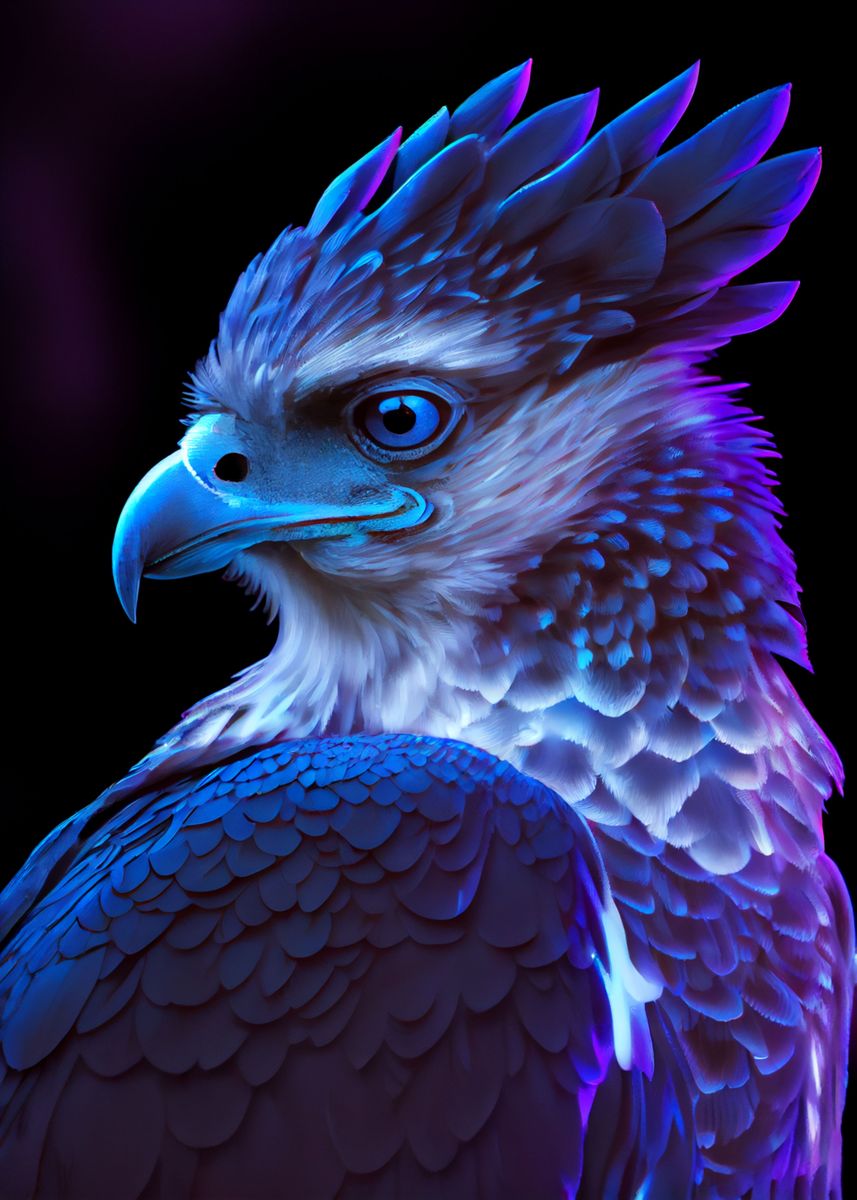 'Harpy Eagle Bird of Prey ' Poster, picture, metal print, paint by ...