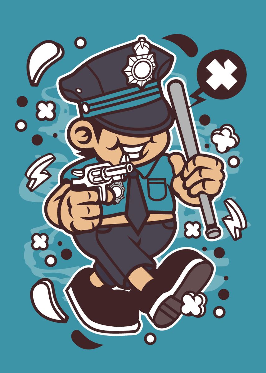 'Cartoon Illustration 342' Poster, picture, metal print, paint by Aloke ...