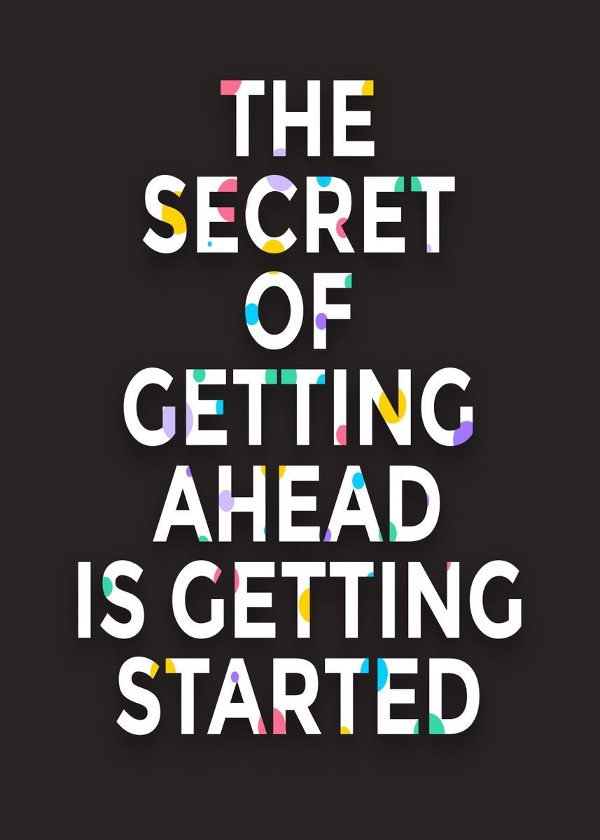 'GETTING STARTED' Poster, picture, metal print, paint by Faissal Thomas ...