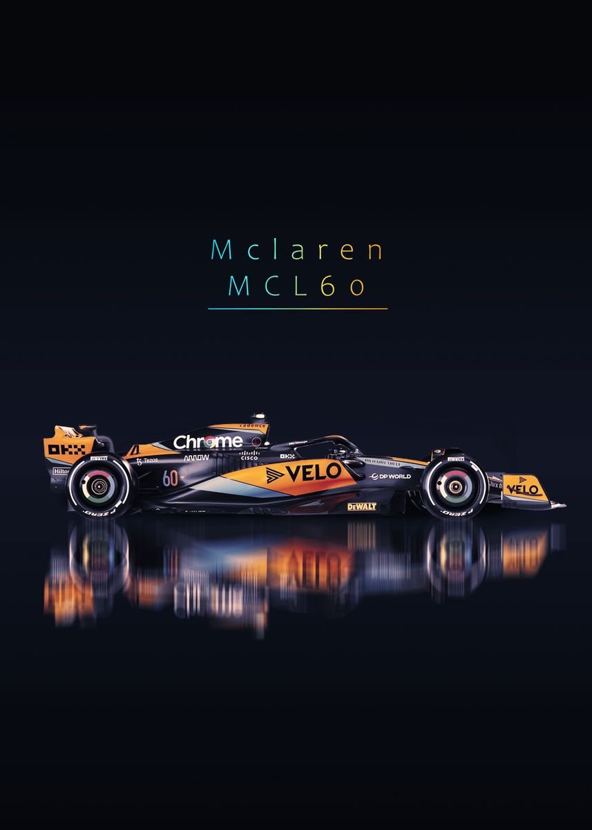 'Mclaren MCL60 F1 Car' Poster by Vineet Suresh | Displate