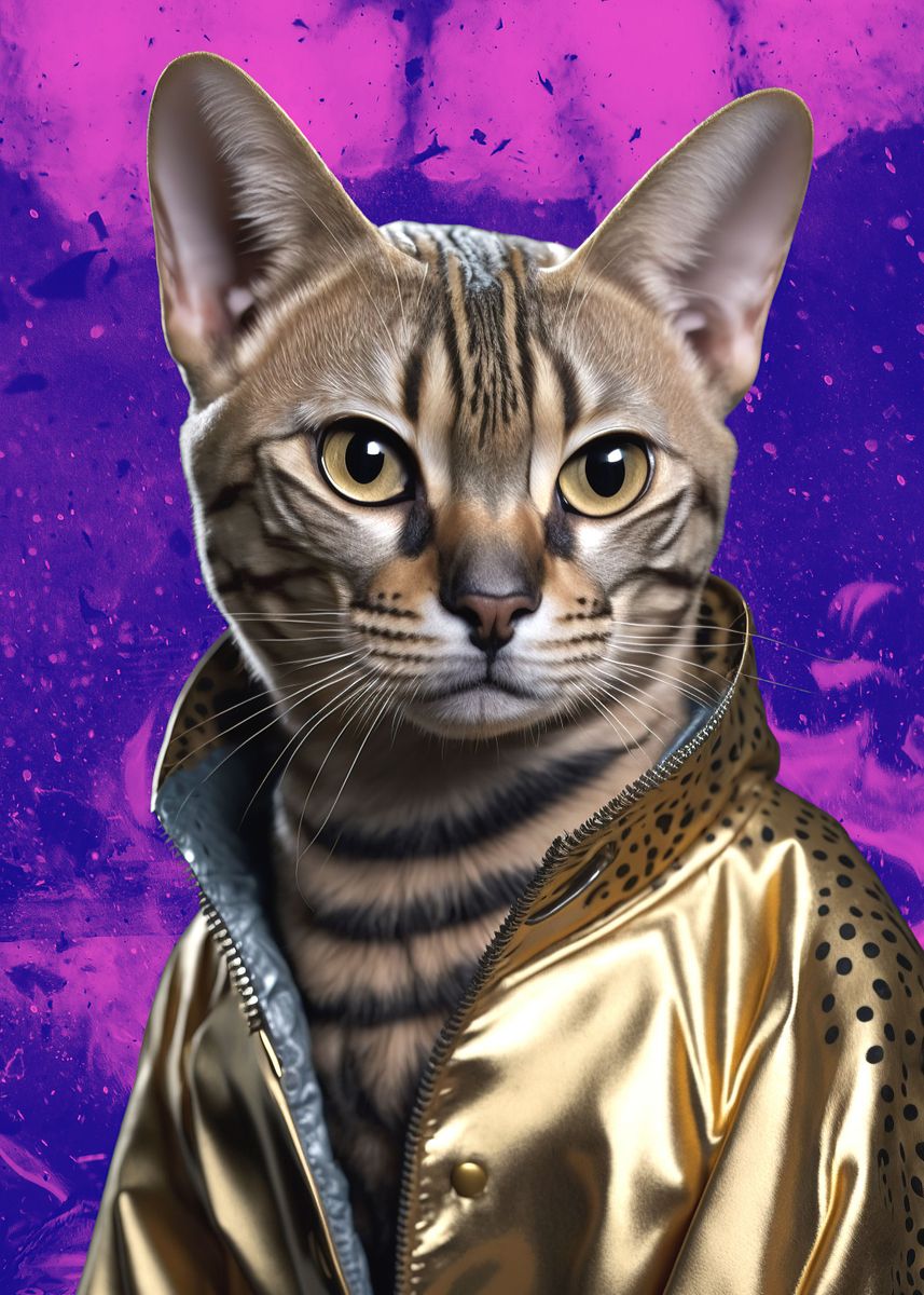 'Bengal cat photogenic ' Poster, picture, metal print, paint by Ji wong ...