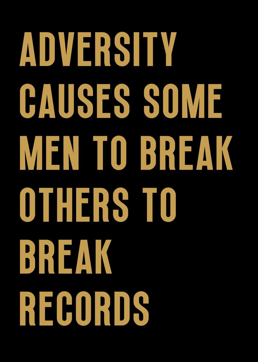 'Break Records' Poster, picture, metal print, paint by Nae | Displate