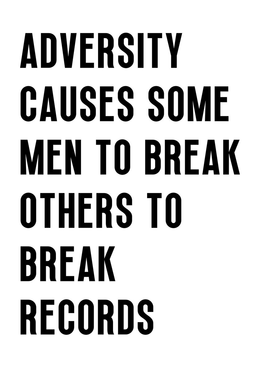 'Break Records' Poster, picture, metal print, paint by Nae | Displate