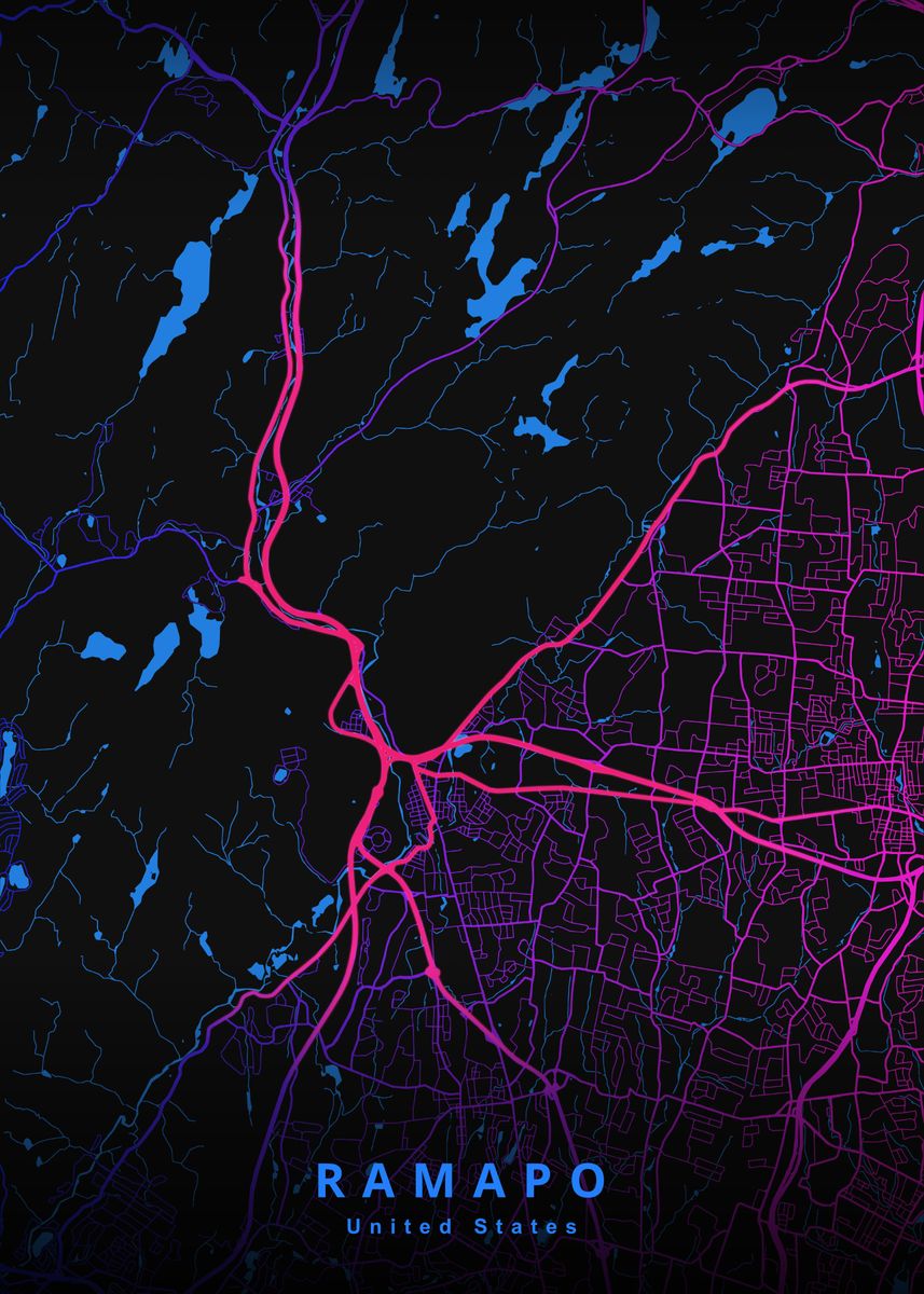 'Ramapo' Poster, picture, metal print, paint by Deeo | Displate