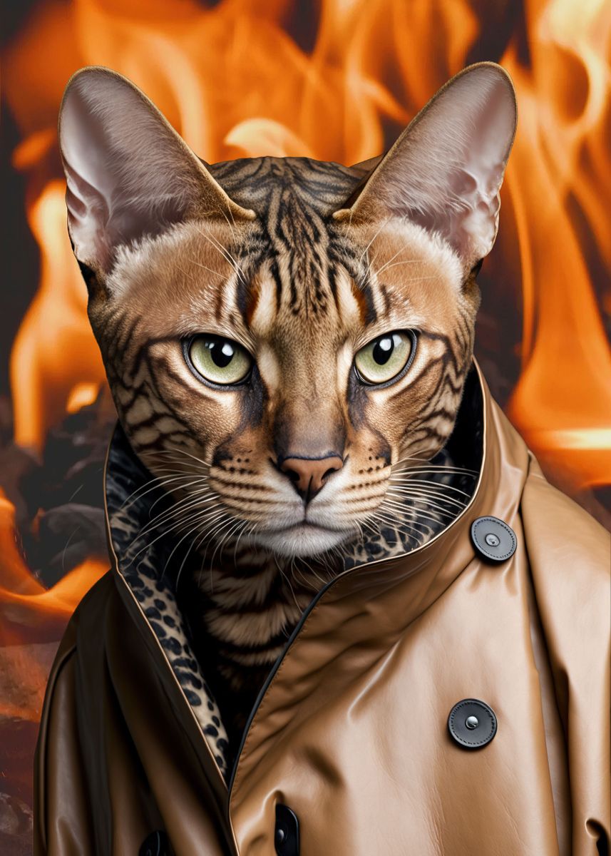 'Bengal cat photogenic ' Poster, picture, metal print, paint by Ji wong ...