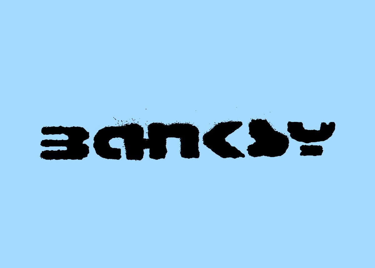 'Banksy Logo' Poster by The Fire | Displate
