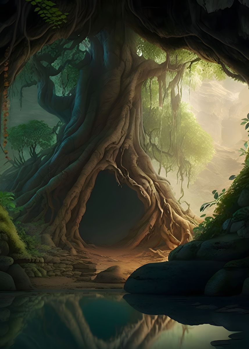 'Tree Portal' Poster by Jai Kingsdale | Displate