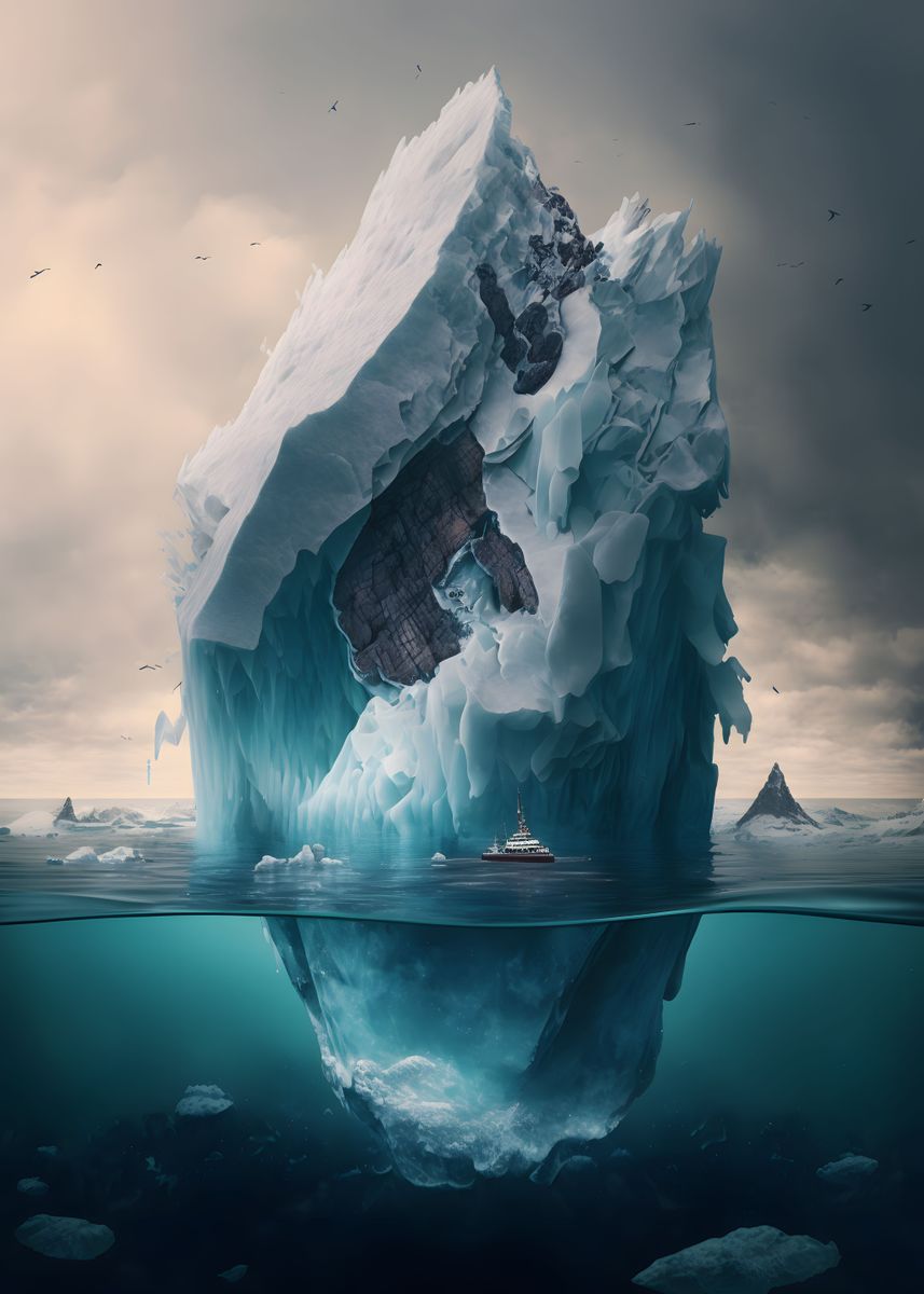 'The Iceberg' Poster, picture, metal print, paint by CanvasPixelDreams ...