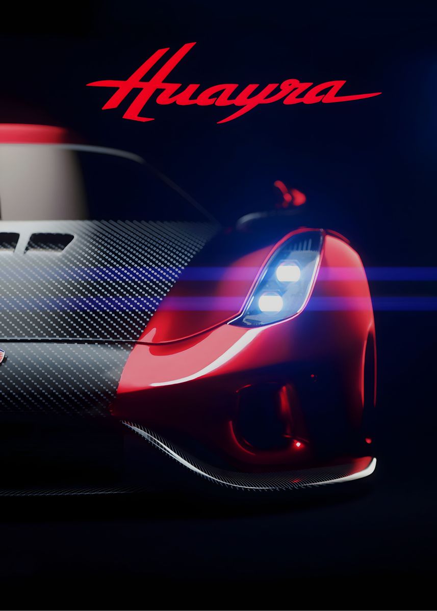 'Pagani ' Poster, picture, metal print, paint by Recca | Displate