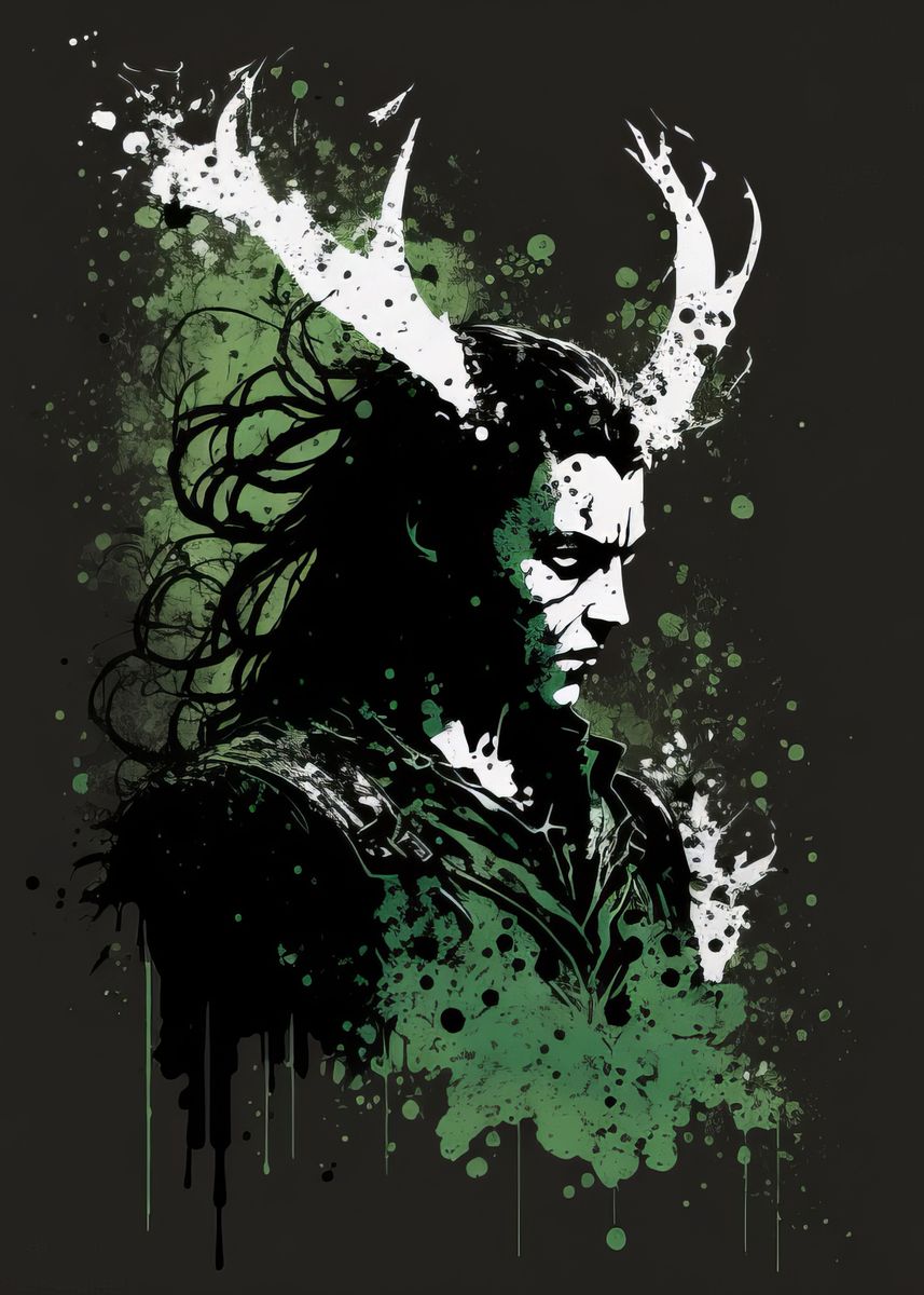 'Loki' Poster, picture, metal print, paint by Geffrey Richards | Displate